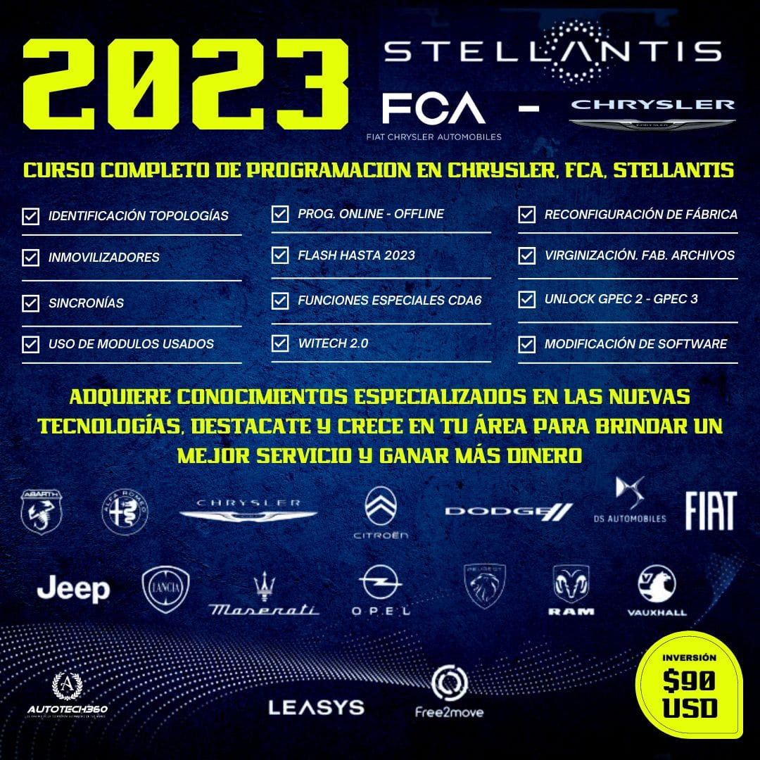 Curso Completo de Programación Chrysler - FCA - Stellantis