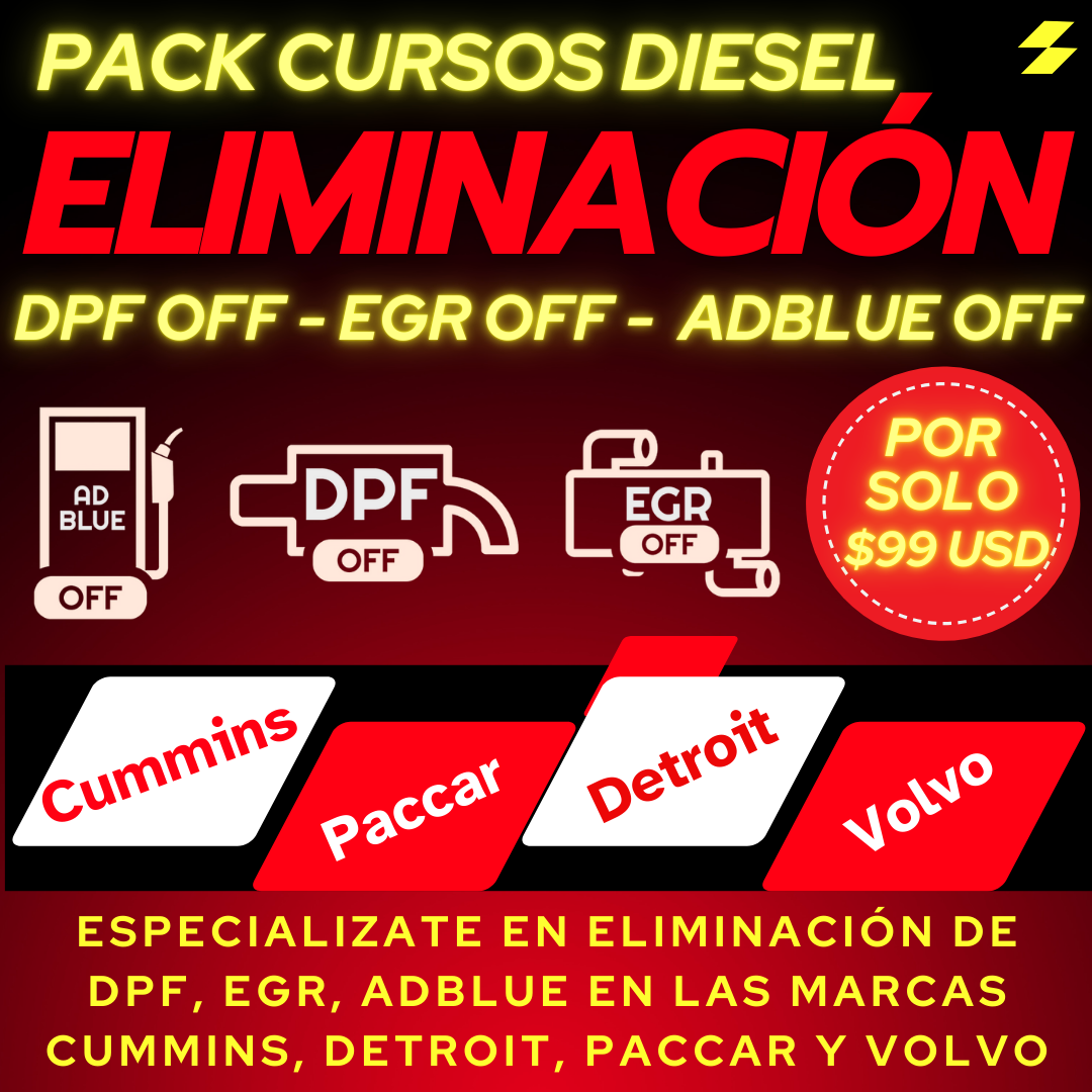 Cursos Diesel Eliminación DPF OFF, EGR OFF y ADBLUE OFF